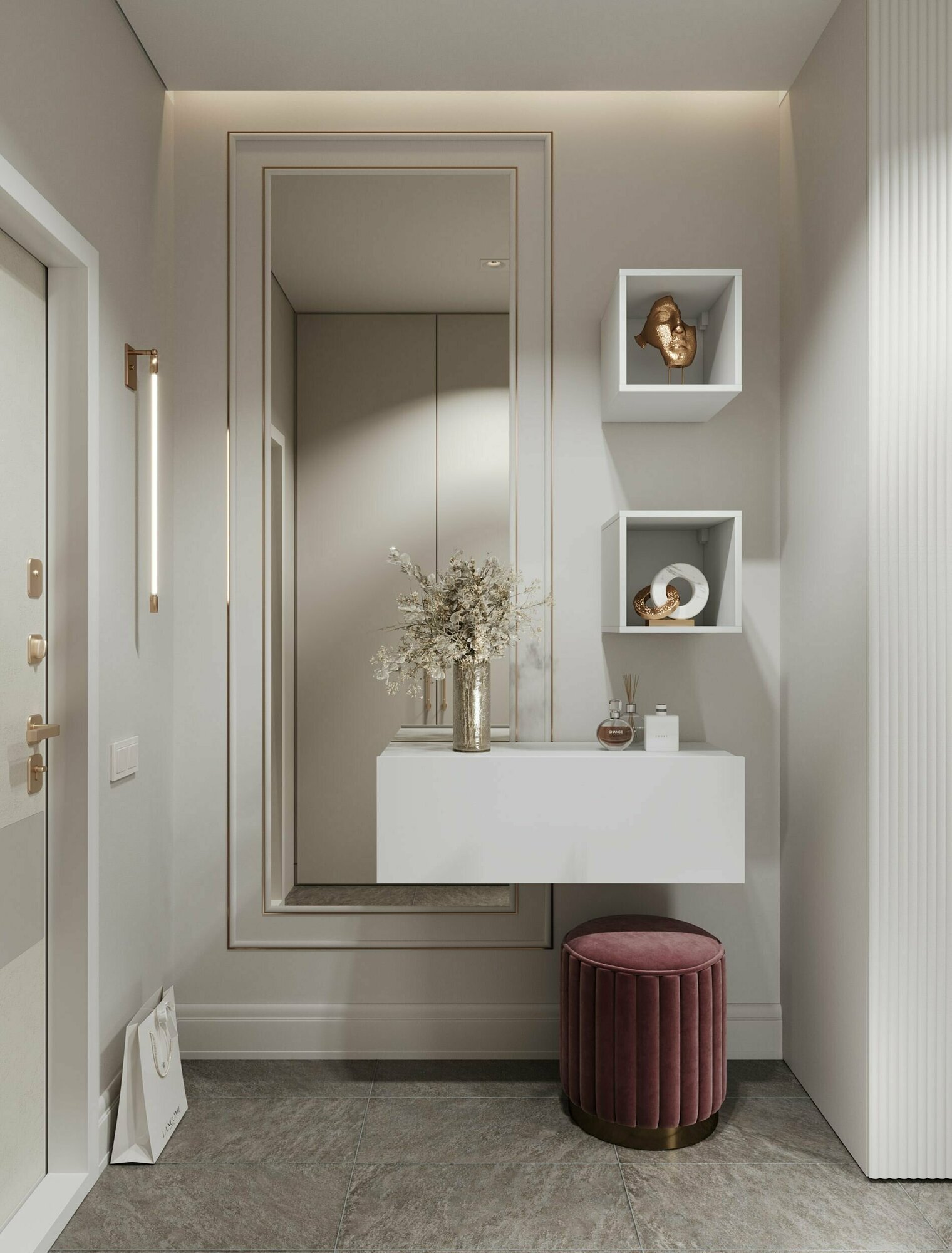 Тумба под телевизор, тумба подвесная, тумба прикроватная PLANO T-6, Белый Матовый, 60 х 31 х 36,6 см (ШхВхГ)