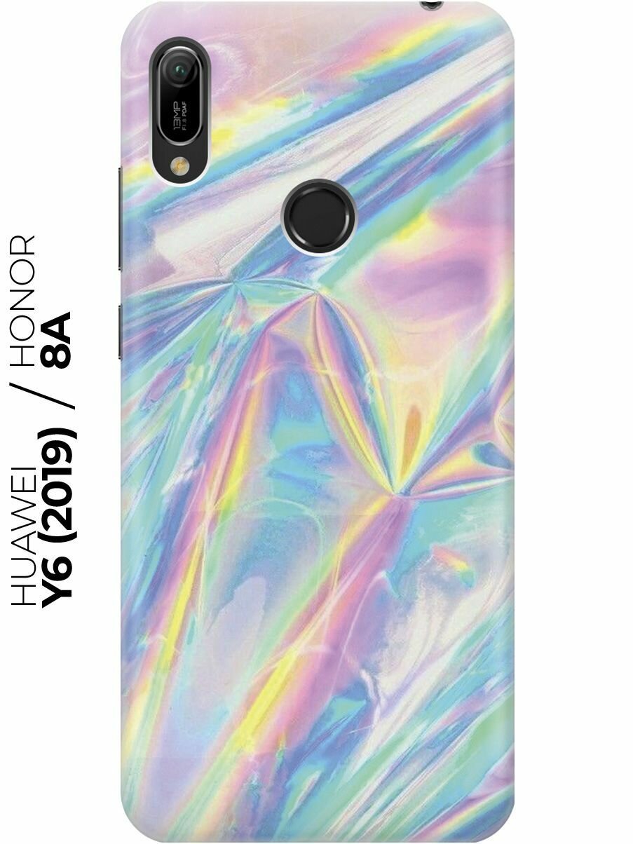 Силиконовый чехол Голографический эффект на Honor 8A / 8A Pro / Huawei Y6 (2019) / Y6 Prime (2019) / Хонор 8а / Хуавей У6 2019