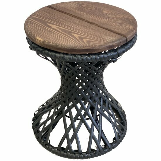 Стол M-group Бонго мини чёрный, диаметр 0,40 м