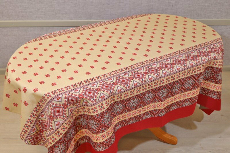 Скатерть гобеленовая "Узоры". 155 х 190 см