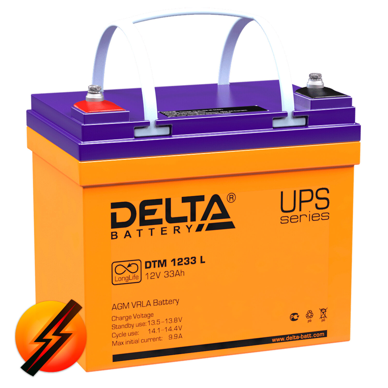 Аккумуляторная батарея Delta DTM 1233 L