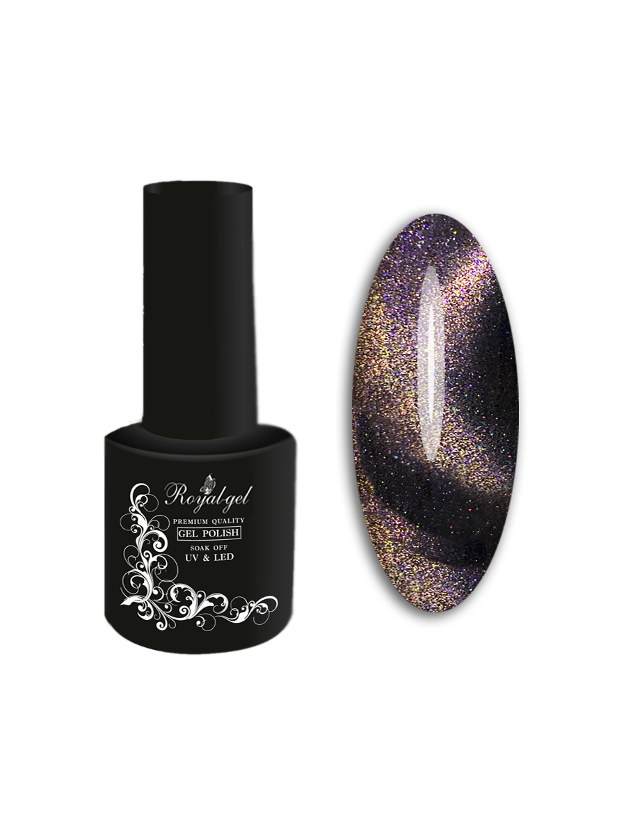 Гель лак Royal-gel "Северное сияние кошачий глаз " 10 мл. CSS32