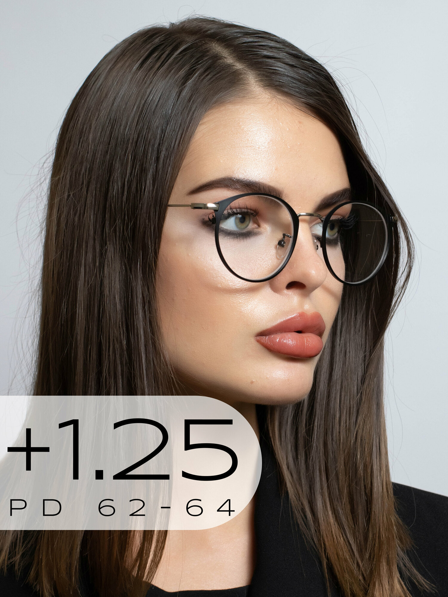 Корригирующие очки для зрения +1,25 / Готовые очки для чтения с диоптрией +1.25