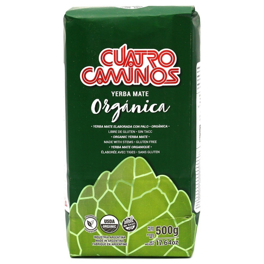 Мате чай Cuatro Caminos Organica, 500 гр. (Аргентинский органический) (йерба матэ)