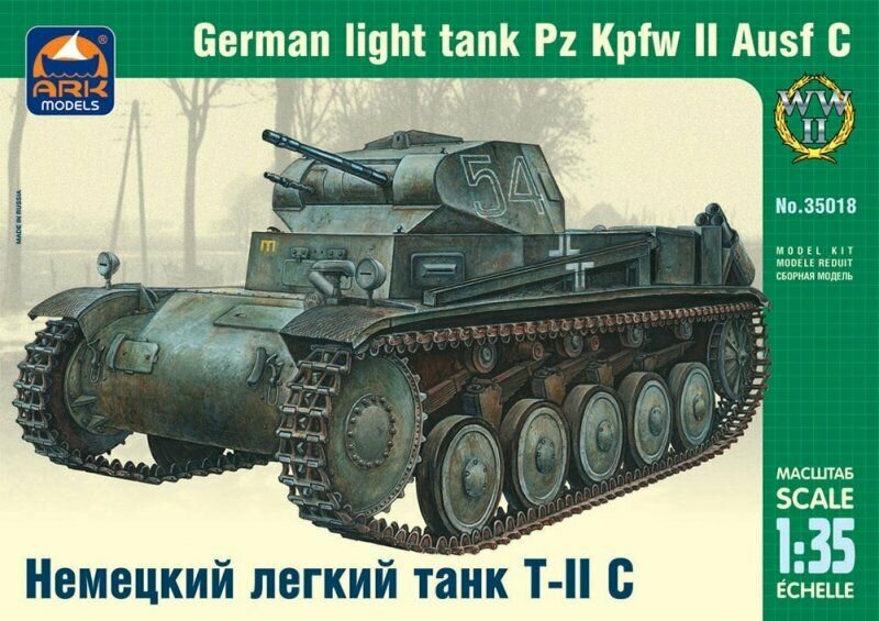Сборная модель Немецкий лёгкий танк Т-II C