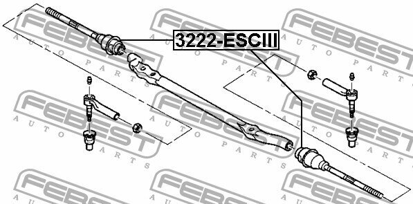Тяга рулевая FEBEST 3222ESCIII