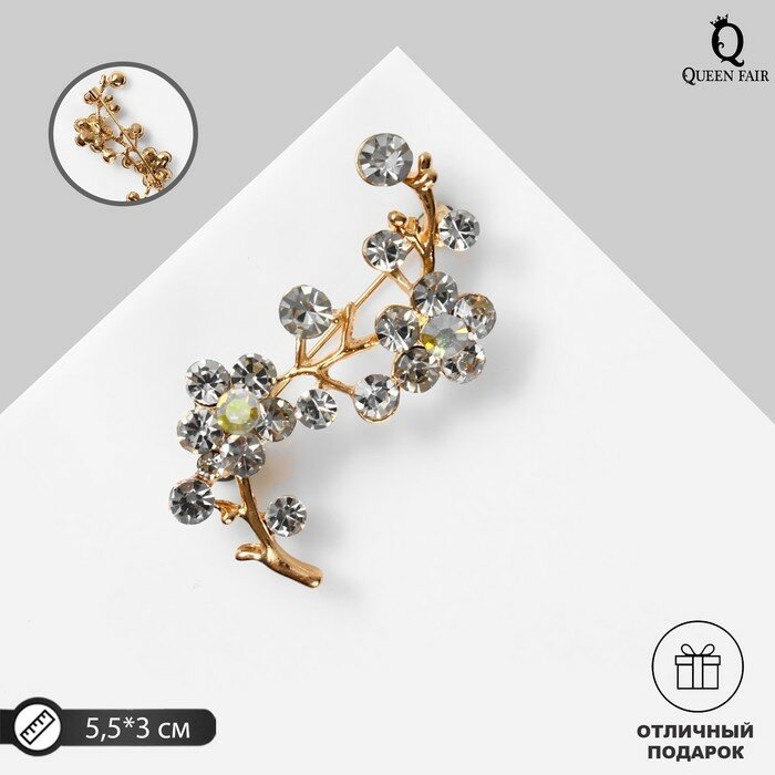 Брошь, стразы