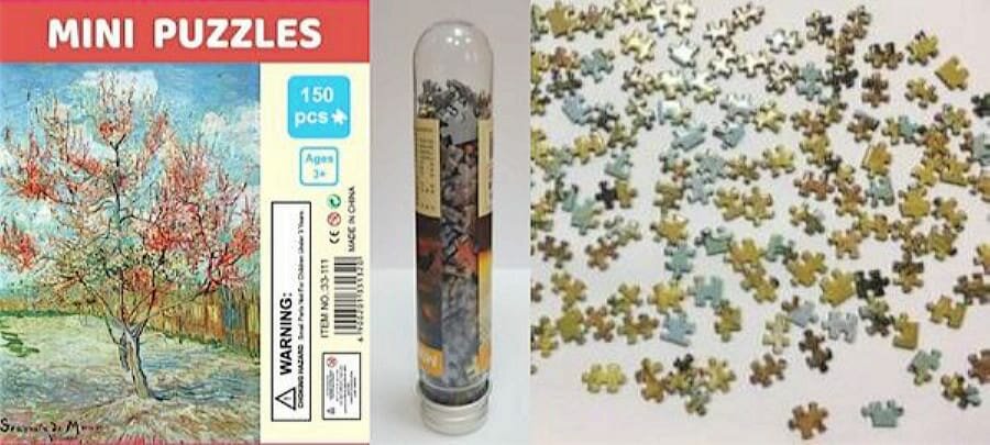 ПазлыВКолбе 150 деталей. Персиковое дерево MINI PUZZLES (10*15 см) 33-111, (YIWU XINSHIXIAN ARTS AND CRA