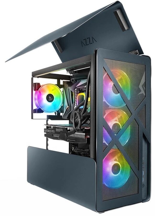 Корпус Azza Cast черный без БП ATX 3x120mm 2x140mm 2xUSB3.0