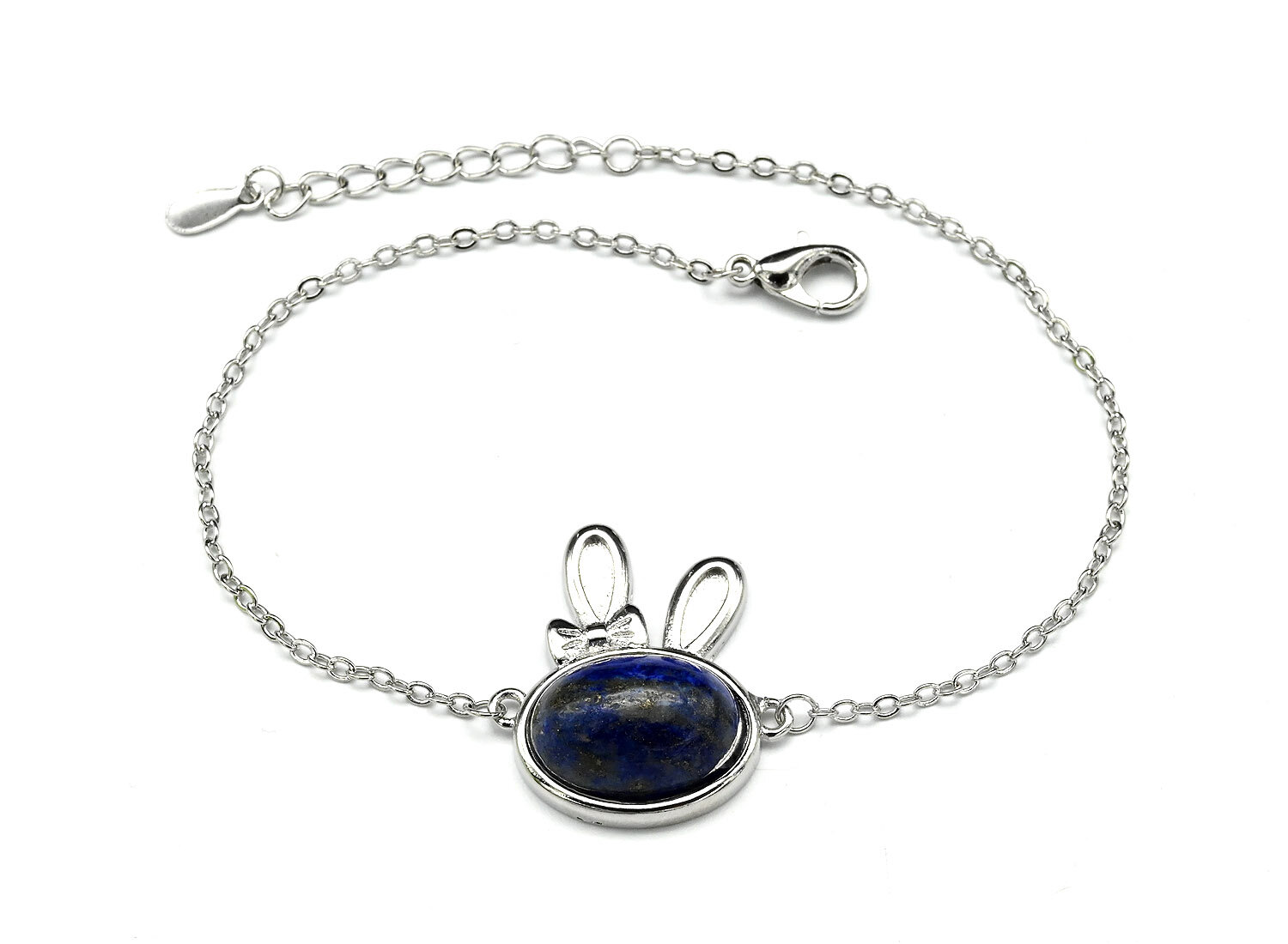 Браслет-цепочка, лазурит