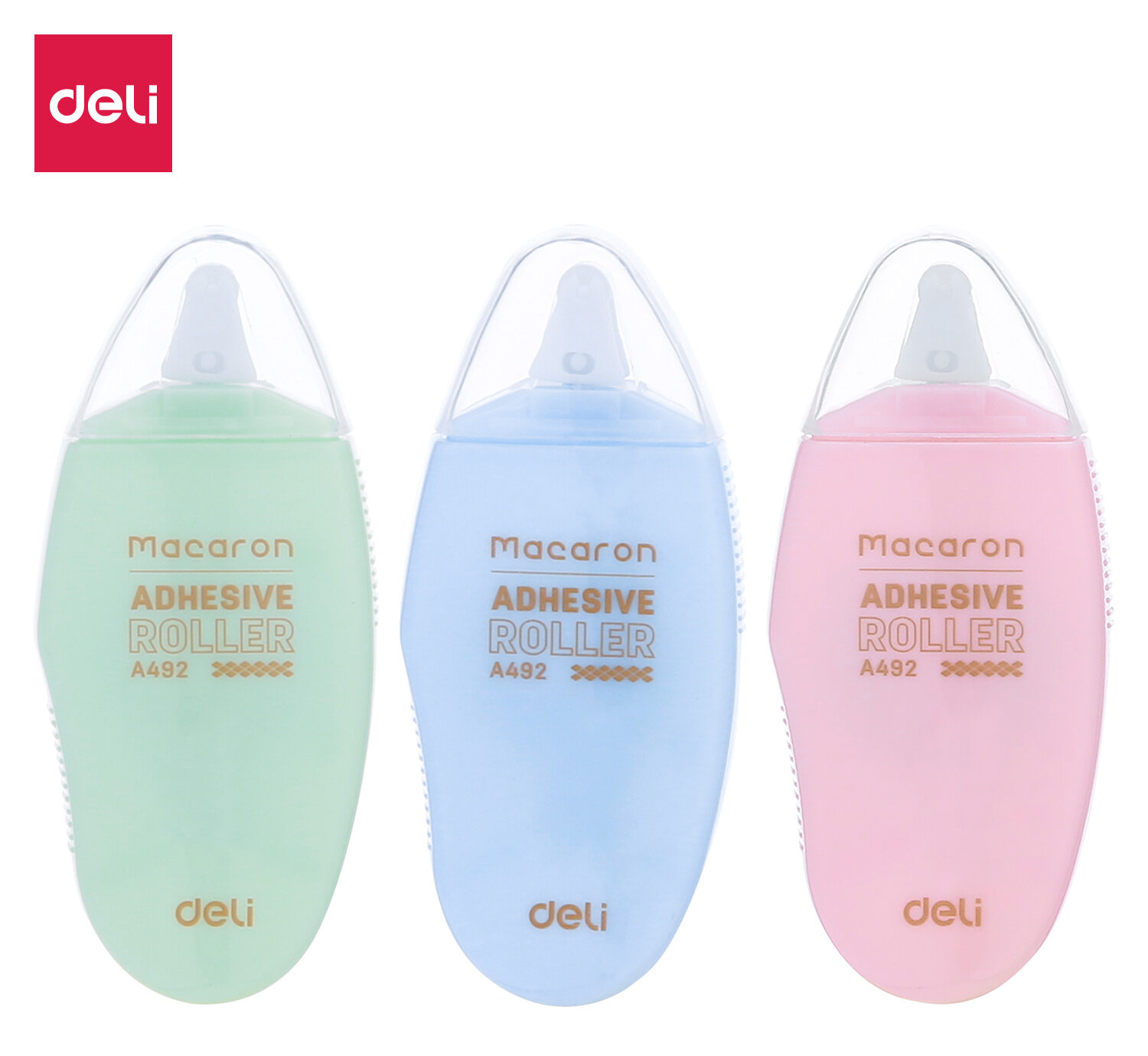 Клеющий роллер Deli EA49201 прозрачный блистер 6мм x 8м Macaron