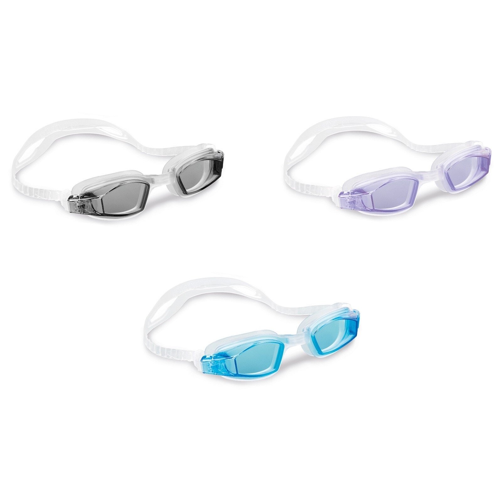 Очки для плавания Intex Sport 55682, 3 цвета, от 8 лет