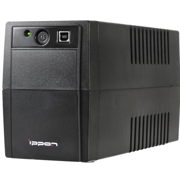 Источник б. п. UPS IPPON BACK Basic 1050VA Euro (600Вт/12В/9Ач х1шт/162-275В/2-евро-розетки)Black