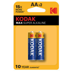 Батарейка Kodak Мax (Б0005131) АА пальчиковая LR6 1,5 В (2 шт.)
