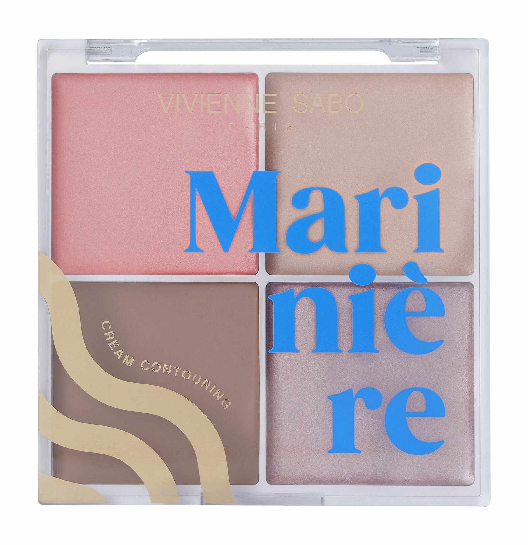 VIVIENNE SABO Кремовая палетка для скульптурирования лица Cream Face Contouring Palette Mariniere, 17,2 г, 01