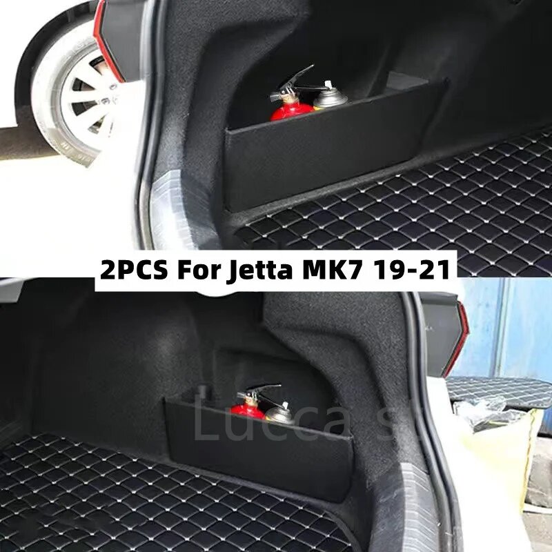 Фланелевые автомобильные аксессуары для VW Volkswagen Jetta MK5 MK6 MK7 2005-2023, боковой органайзер для хранения в багажнике автомобиля, перегородка Jetta Mk7 19-23 Lr