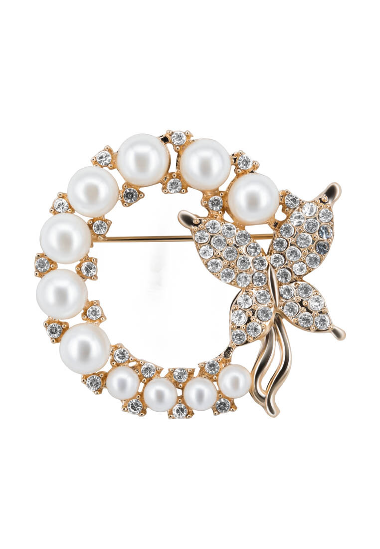 Брошь, стразы