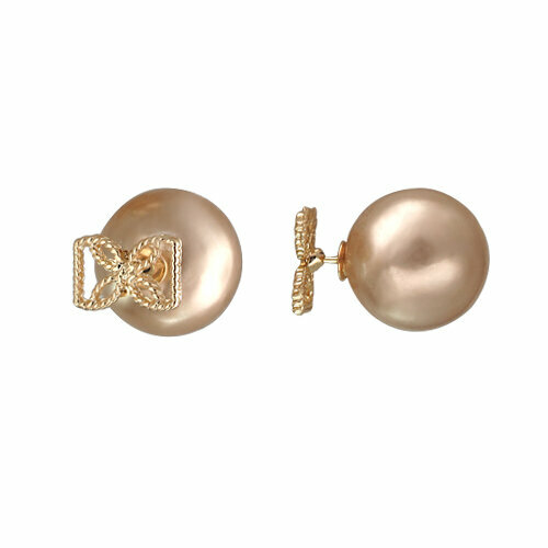 Серьги пусеты, жемчуг имитация