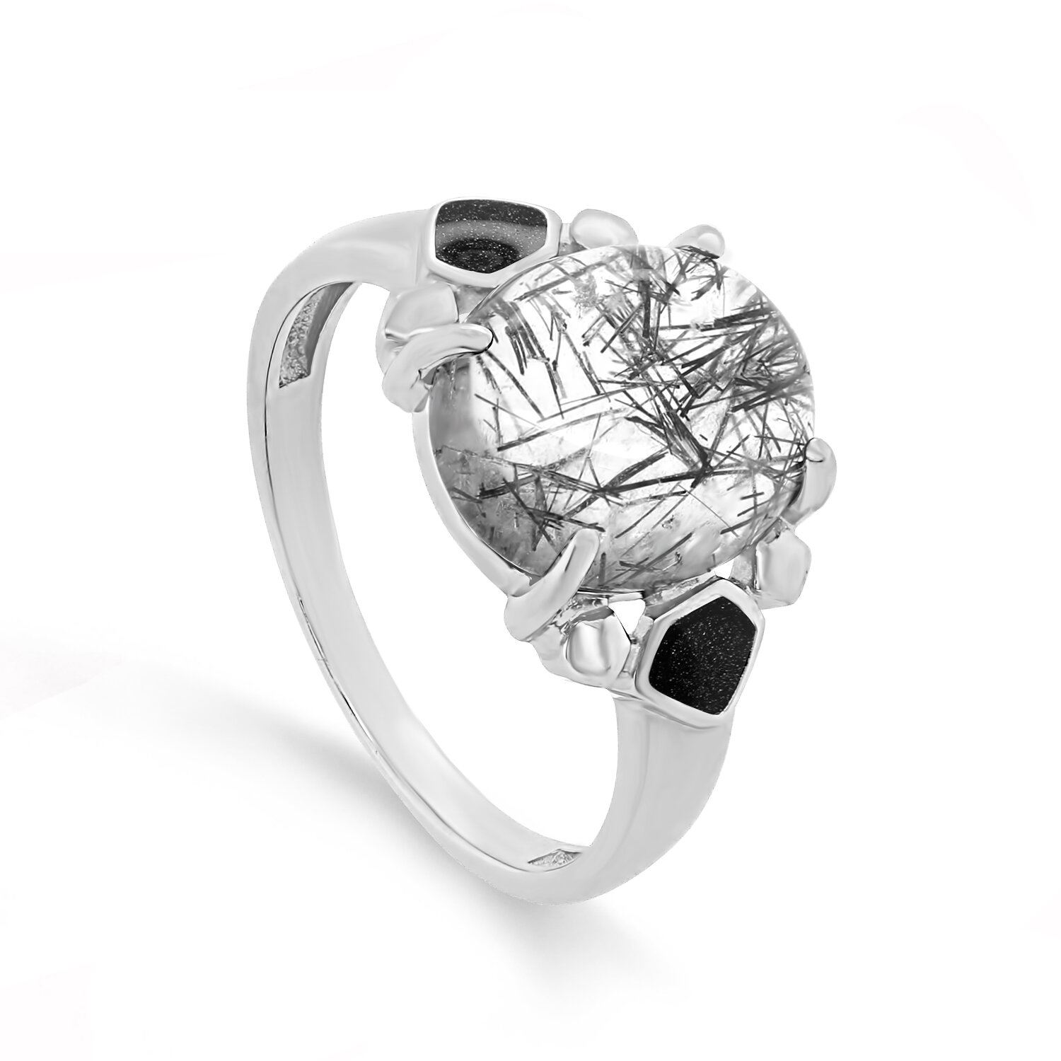 Кольцо, серебро, 925 проба, кварц