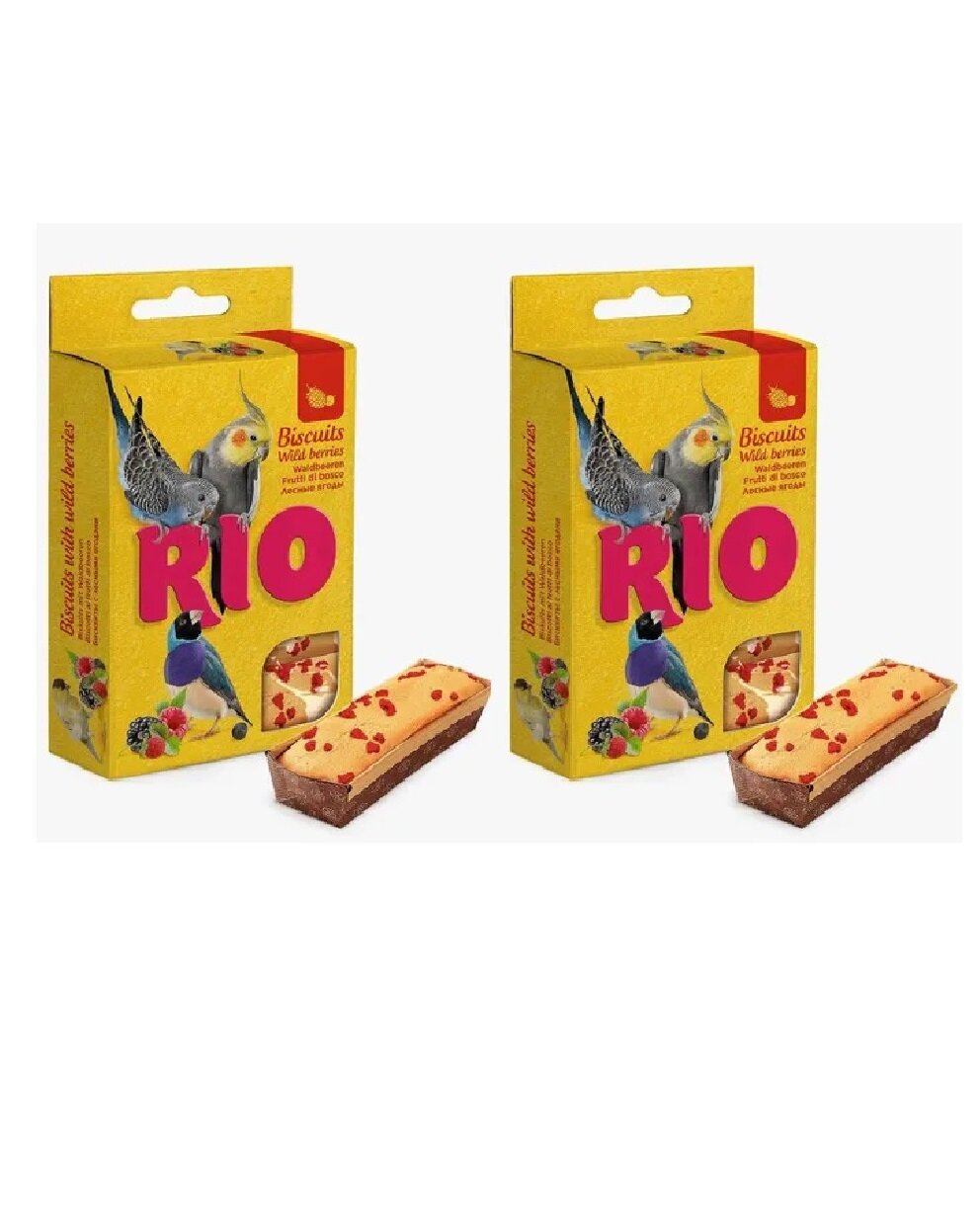 RIO Бисквиты для птиц с лесными ягодами (2 штуки)
