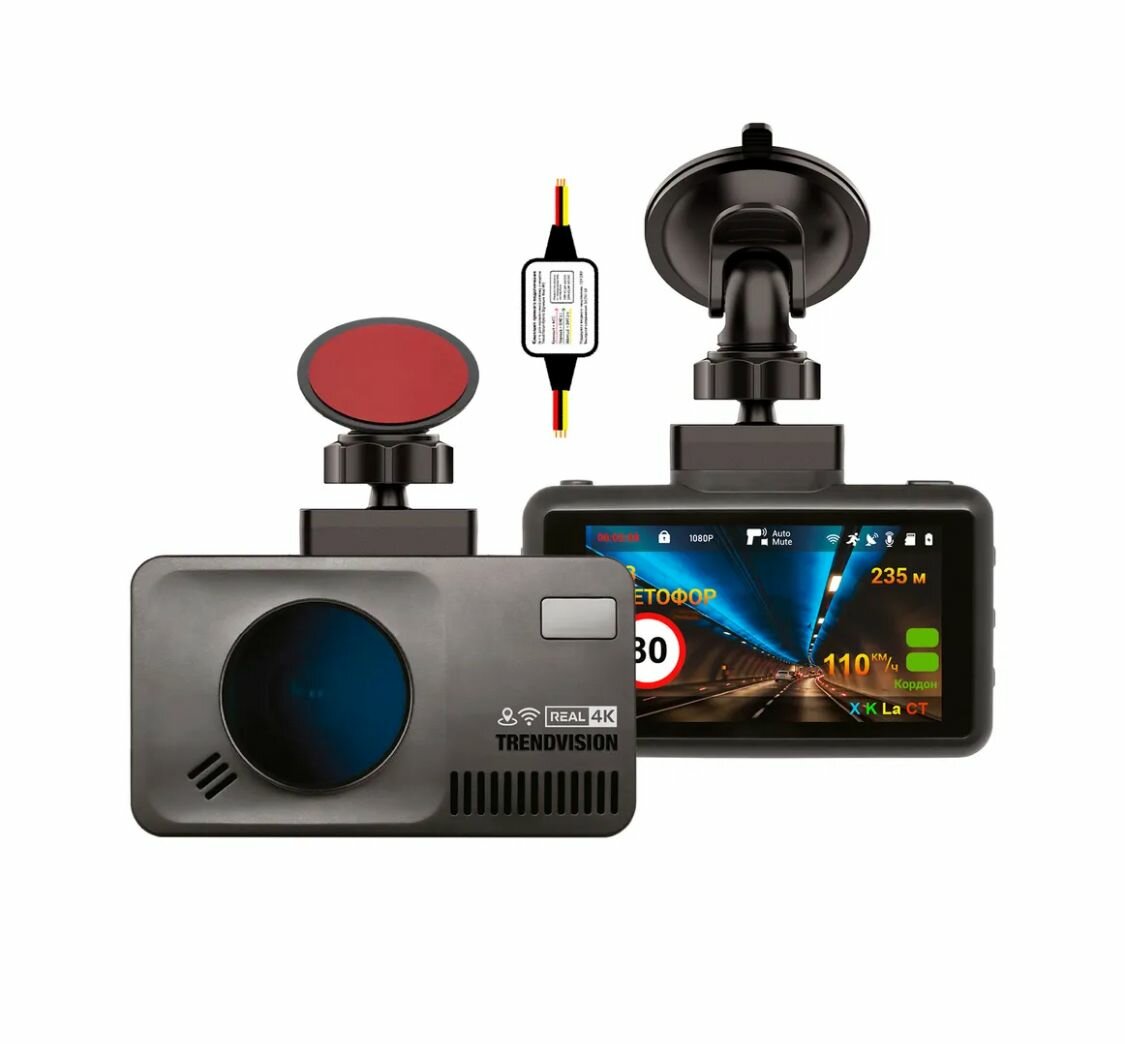 TrendVision DriveCam Real 4K LNA Signature MAX, GPS 1-но камерный видеорегистратор с радар-детектором