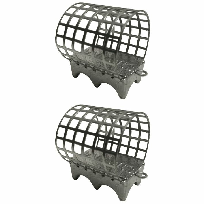 2 шт. / Кормушка фидерная 100 гр. с грунтозацепом для реки с умеренным или сильным течением