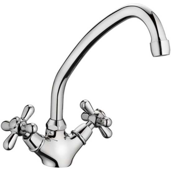 Смеситель Haiba для кухни 1/2 кер HB4125 Крест п/шпильку