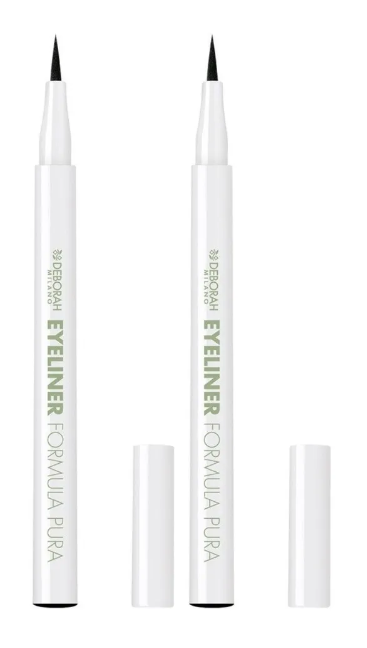 Подводка-лайнер для век Deborah Milano Formula Pura Eyeliner, тон 01 черный, 1,5 гр, 2 шт.