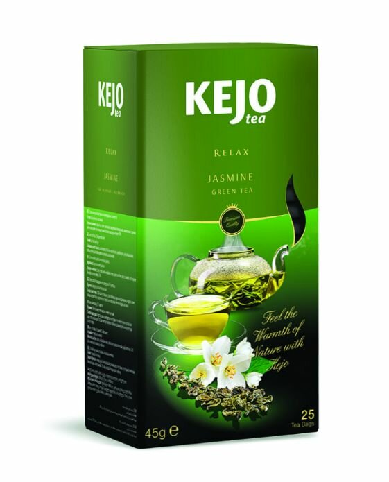 KEJOfoods Чай зеленый Relax Jasmine, 25 пак х 2 г