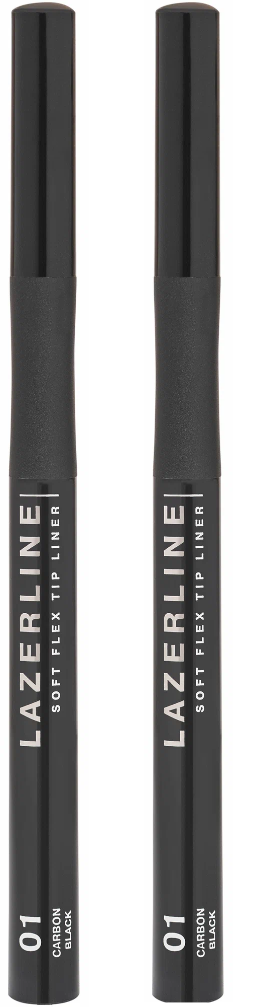 Подводка-лайнер для глаз с фетровым наконечником Influence Beauty LazerLine т.01 Ультрачерная 1,3 мл 2 шт