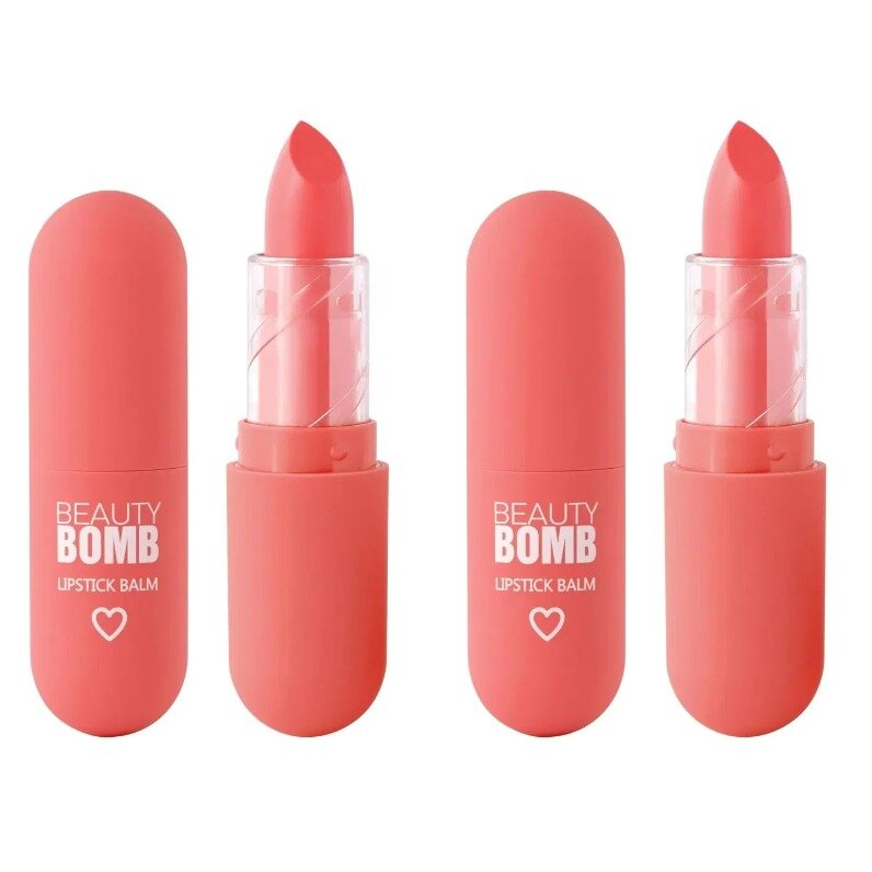 Помада-бальзам для губ Beauty Bomb Color Lip Balm тон 04, персиковый, 4 г, 2 шт