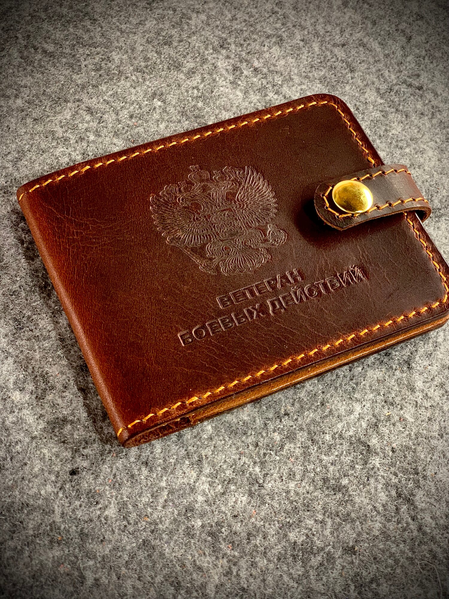 Обложка для удостоверения viking leather craft