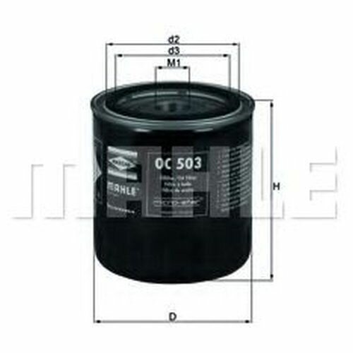 Фильтр масляный Knecht/Mahle OC503