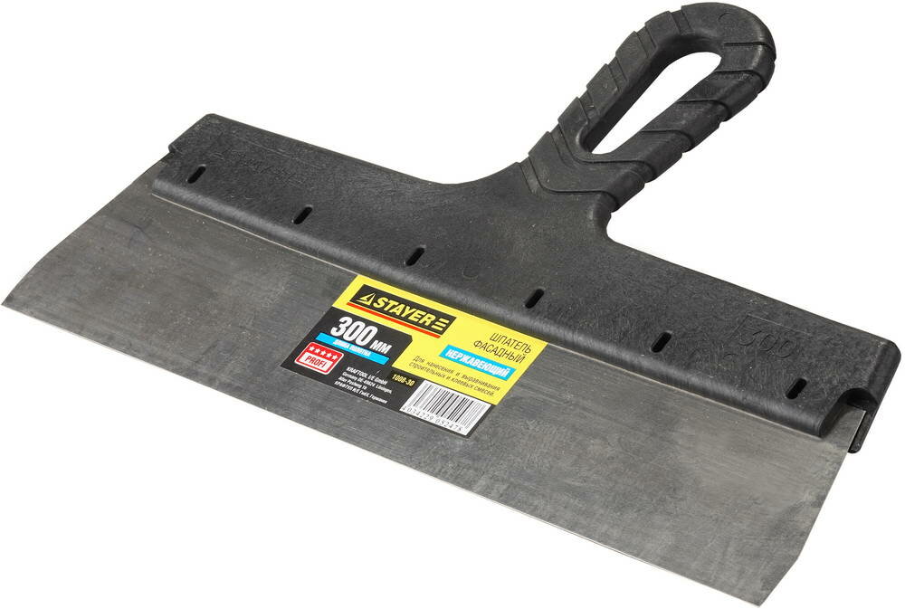 Нержавеющий фасадный шпатель STAYER PROFlat 300мм 1008-30