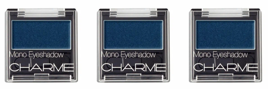 Тени для век одноцветные Charme Mono, тон 17 Истинный Синий, 3 шт