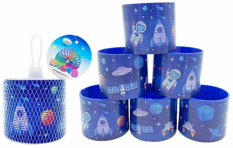 Пружинка (слинг) "Космос" синяя в сетке