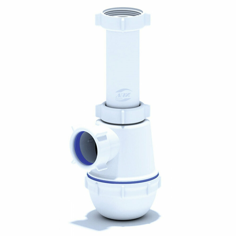 Сифон для умывальника/мойки АНИ Пласт бутылочный, без выпуска, 1 дюйма x 40