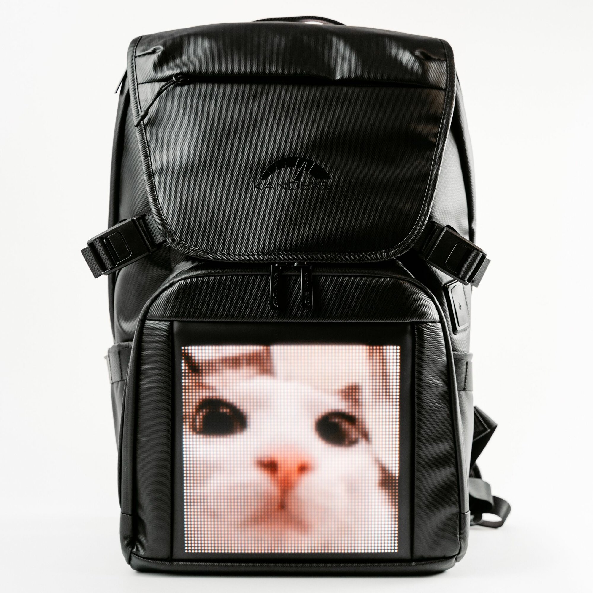 Рюкзак LED-экран, программируемый, для мальчиков и девочек, чёрный