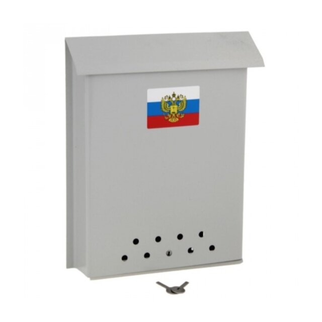 Ящик почтовый серый 240х340х50 мм влагостойкий наружный почтовый ящик для дома и дачи