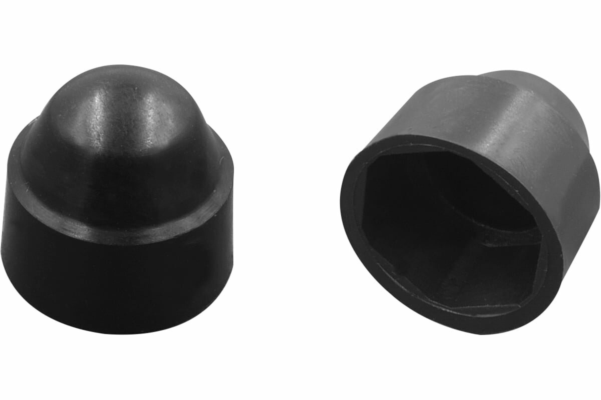 Европартнер пластиковый колпачок на болт/гайку M12 черный, комплект 16 шт для защиты резьбы