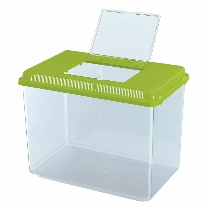 Ferplast Переноска-террариум для рыб и грызунов, GEO Maxi 21л, с крышкой