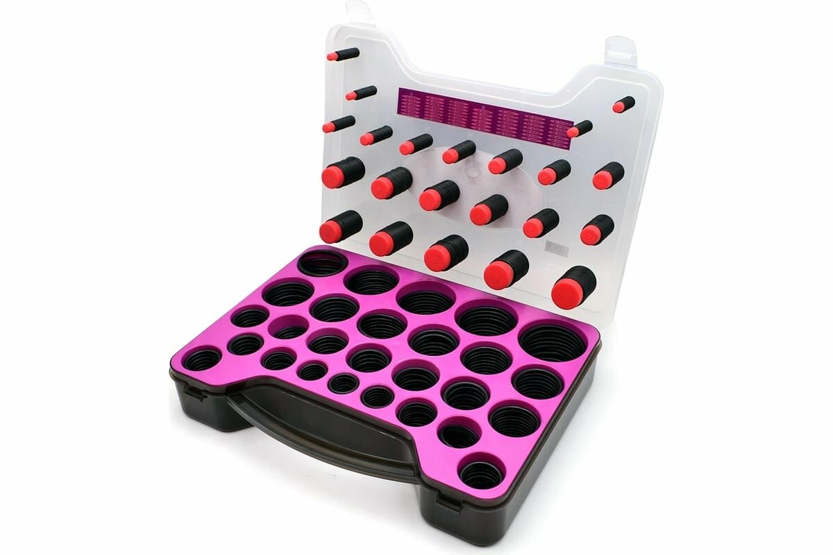 HIMPT Набор колец резиновых уплотнительных o-ring nbr90 volvo 672 шт 00-00011116