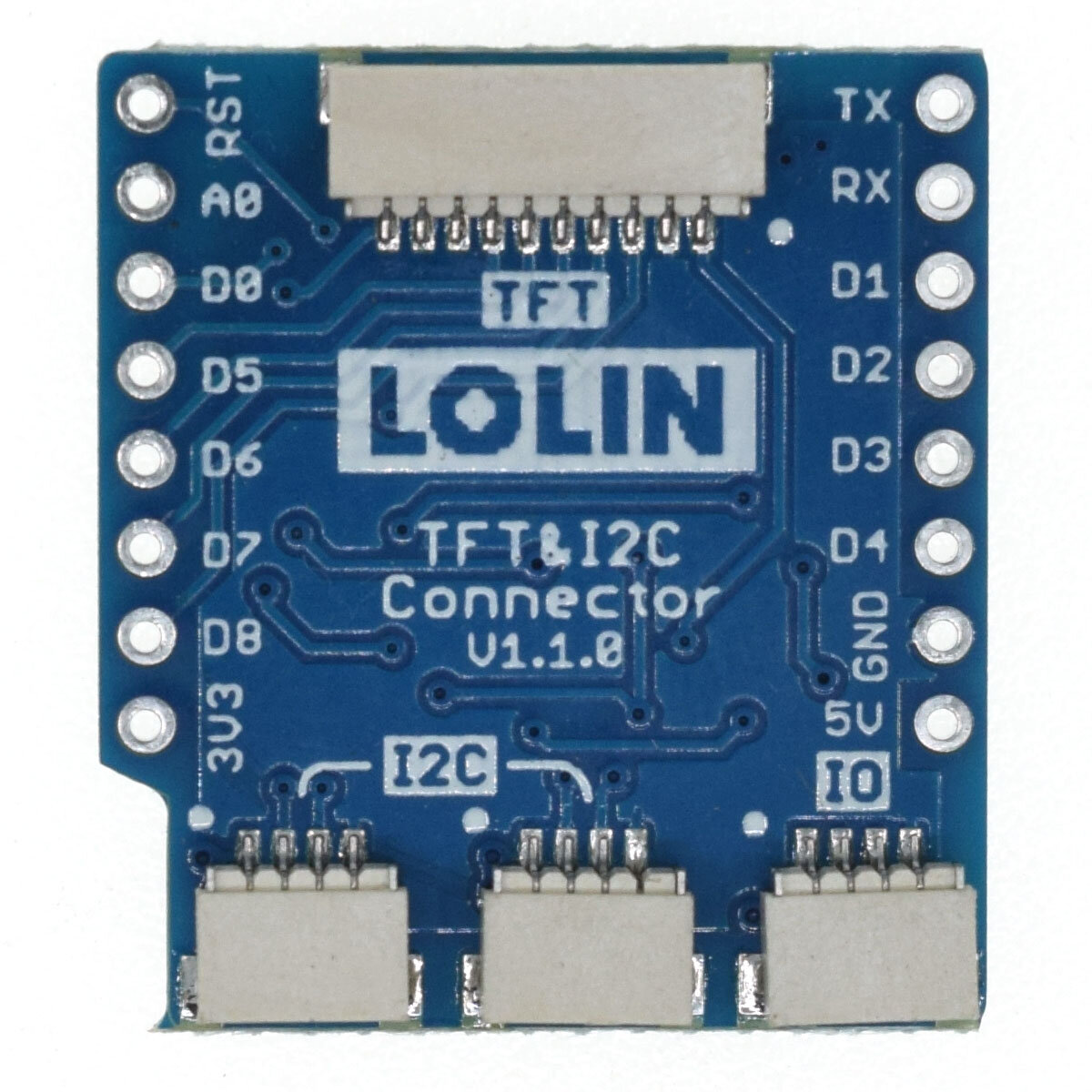 TFT I2C Connector Shield v 1.1.0 для Lolin(wemos)