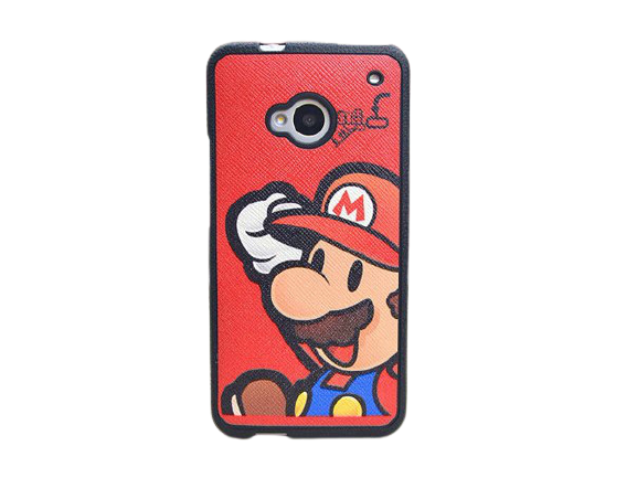Полимерная мягкая задняя панель-чехол-накладка Чехол. ру для HTC Butterfly 2 "тематика Super Mario"