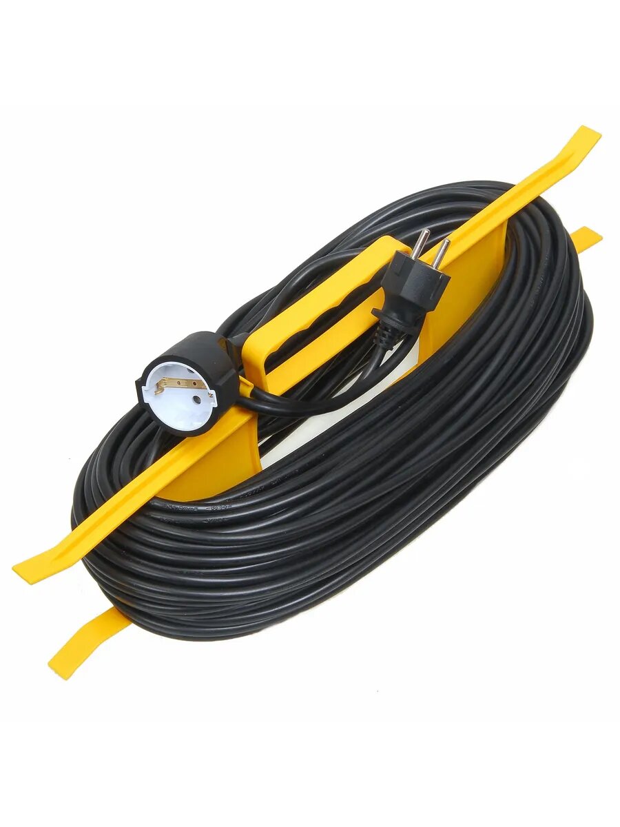 Удлинитель-шнур на рамке 1х50м 2P+PE IP44 УР50 3х1.0 IEK WKF14-10-01-50-44 ( 1шт. )