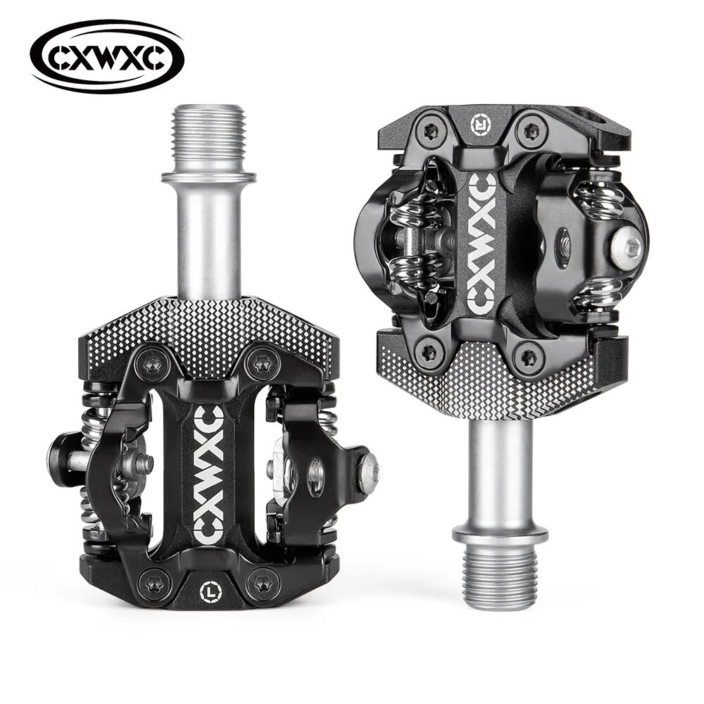 Велосипедные педали с самоблокирующимся замком, система SPD MTB/шоссейные алюминиевые педали для велосипеда, CR-MO