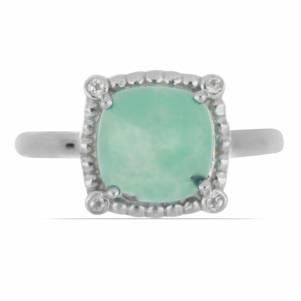 Кольцо тонкое, серебро, 925 проба, родирование, топаз