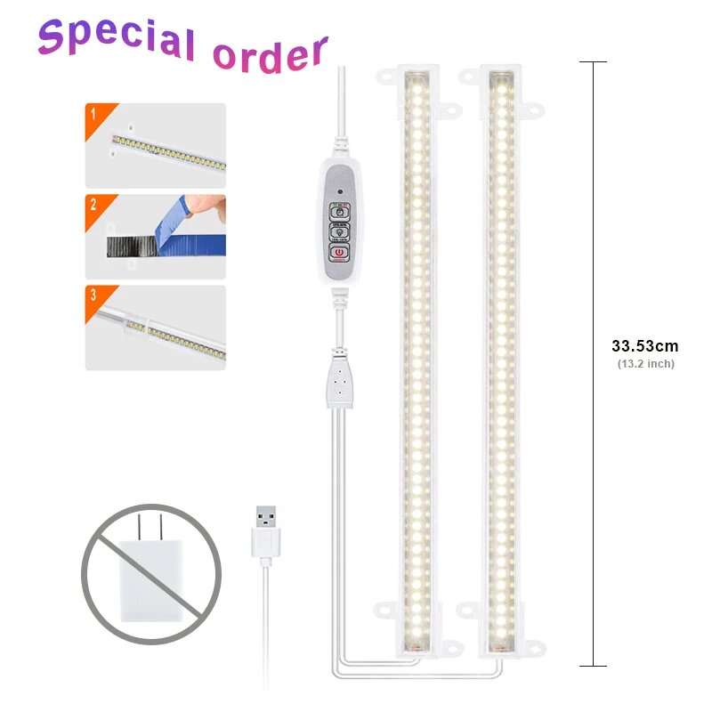 LED лента Greensindoor, белый цвет, USB, EU