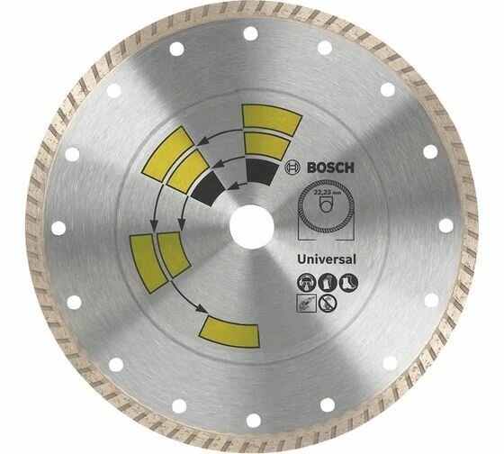 Диск алмазный универсальный Turbo (115х22.2 мм) Bosch 2609256407
