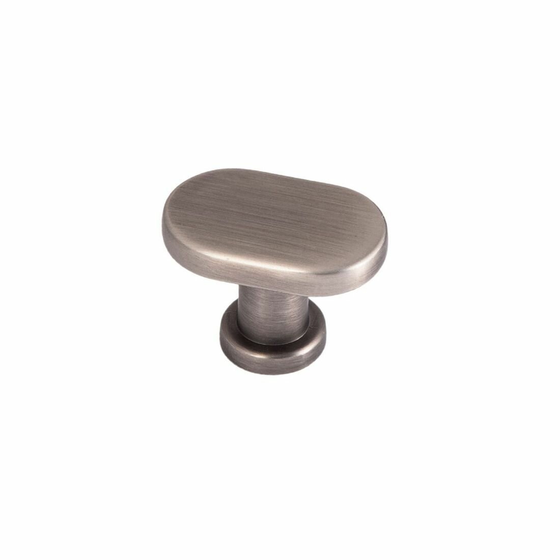 Ручка мебельная кнопка металлическая GRAND шлифованный никель